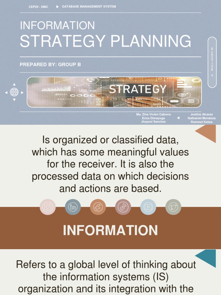 GROUP B - Information Strategy Planning | PDF