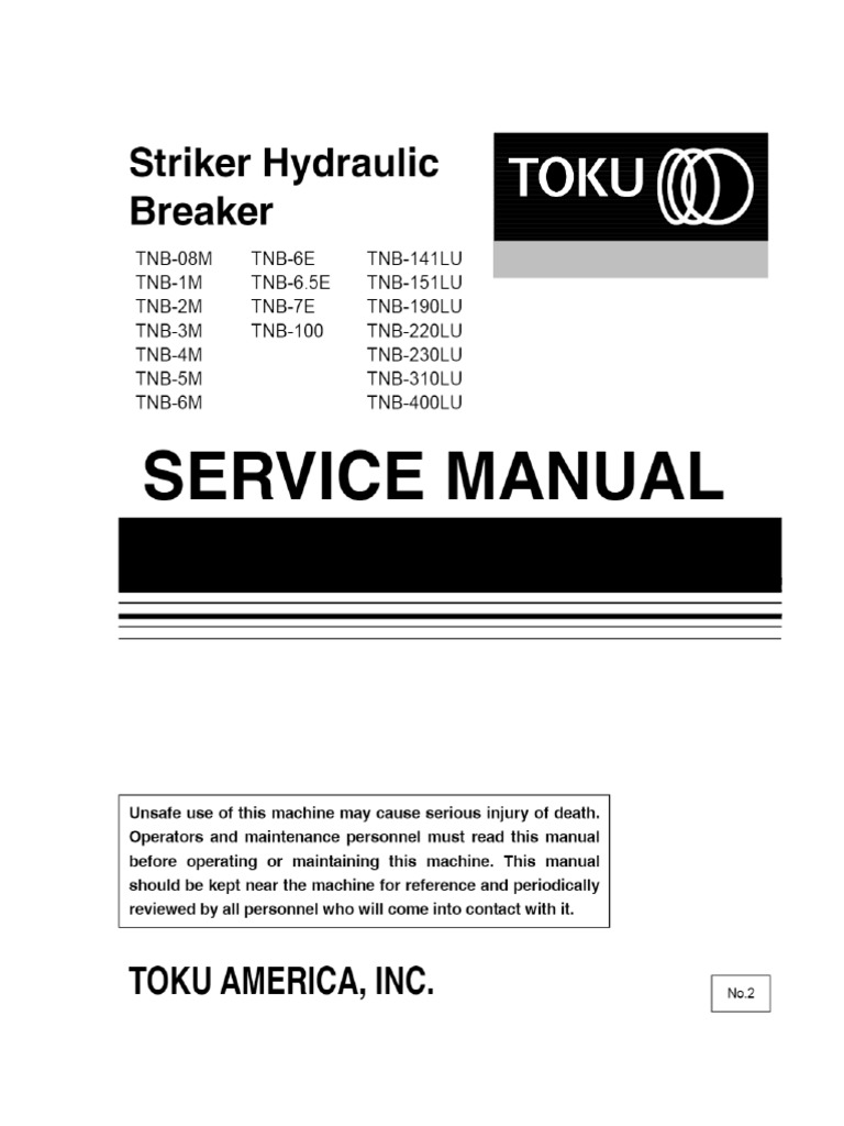 TNB-141LU TNB-6M SERVICE MANUAL - Striker Breakers - Tnb-141lu-Tnb-6m-Service-Manual-Striker ...
