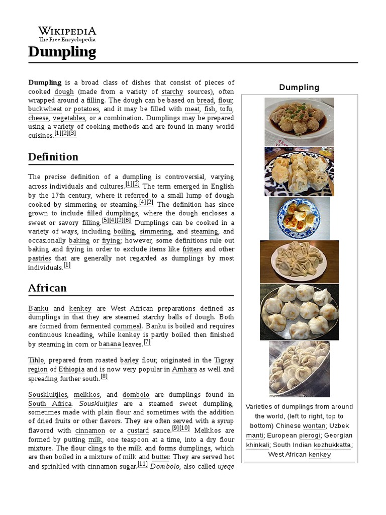 Dumpling | PDF