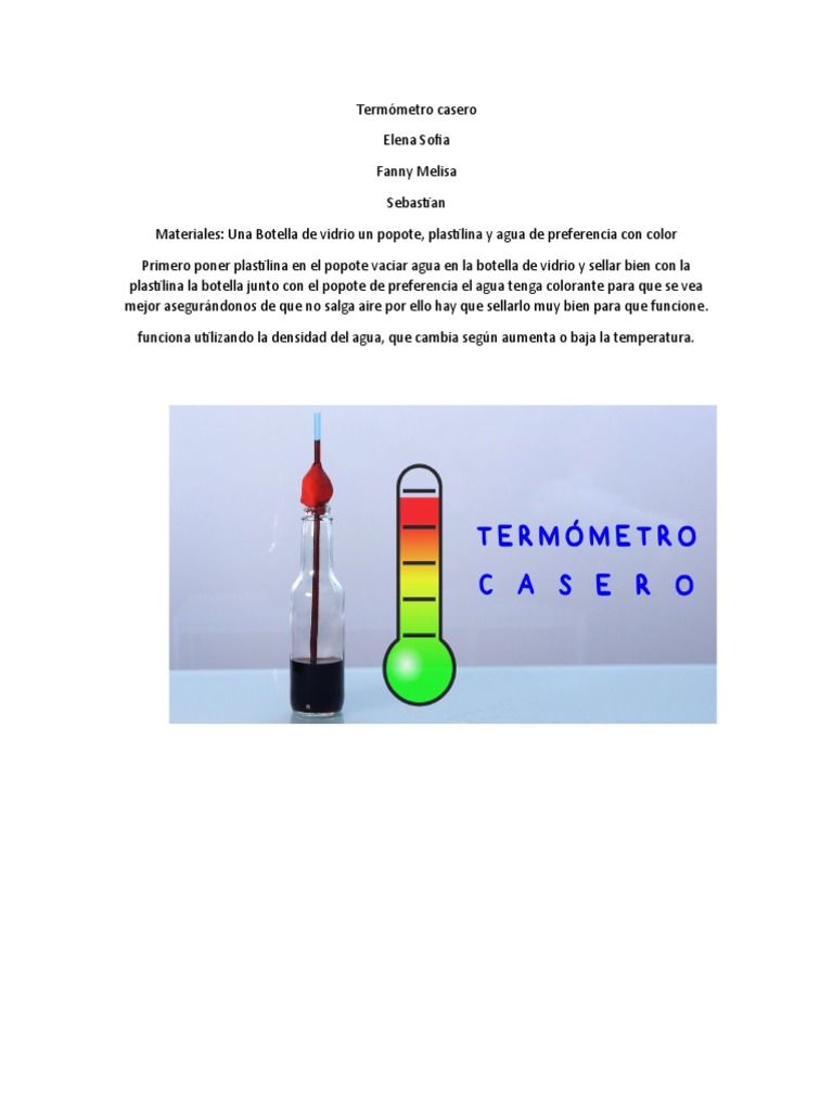 Termómetro Casero | PDF