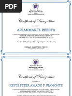 Sample School Presscon Certificate | PDF | News Media | Philippines