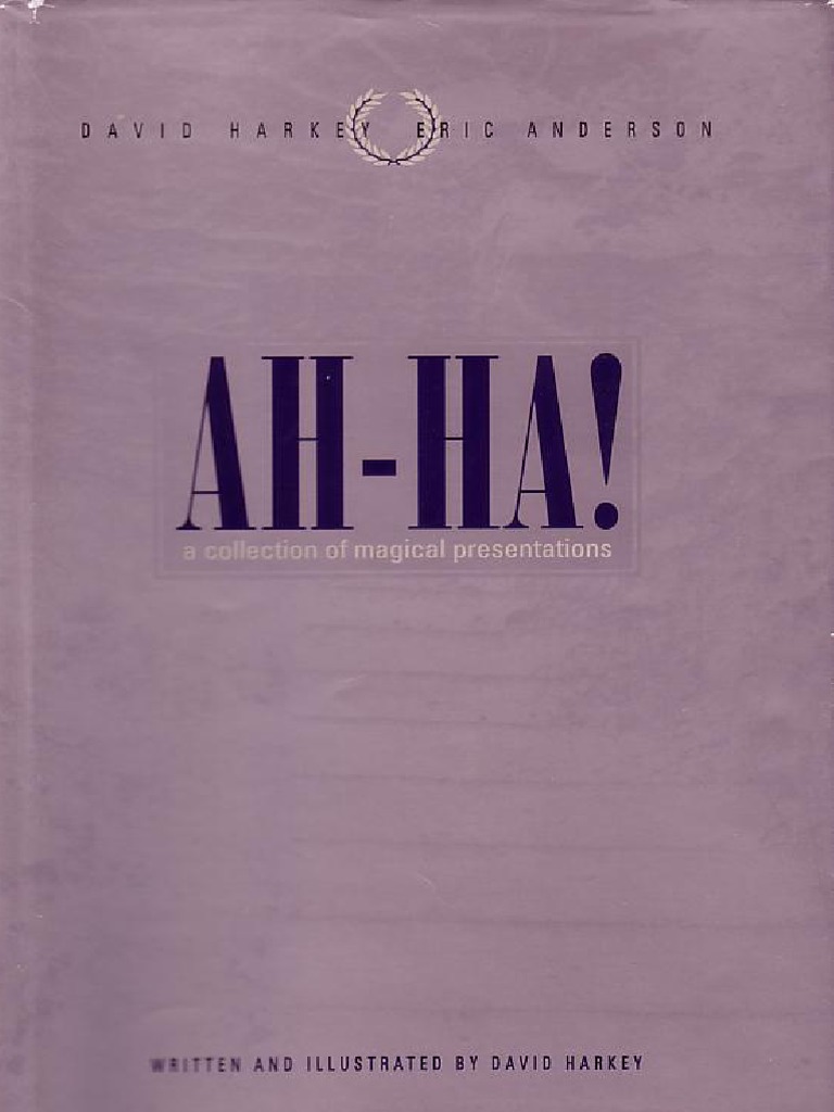 Ah-Ha (David Harkey) | PDF | Hand | Limbs (Anatomy)