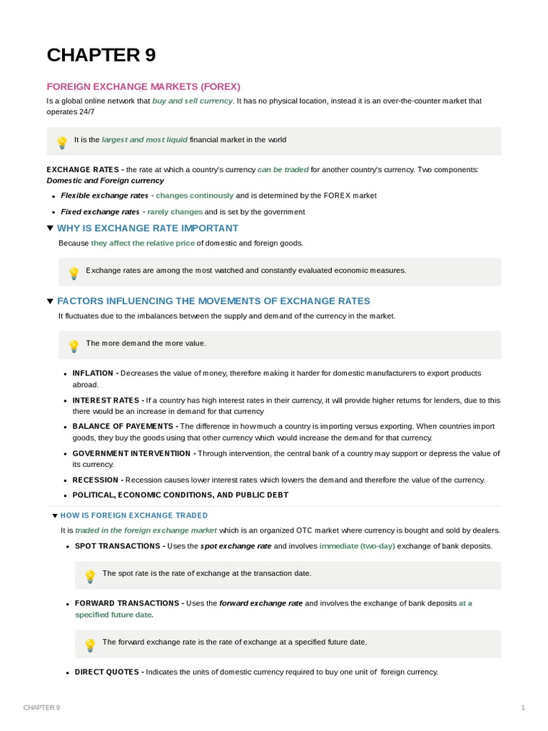 Chapter 9 Finmar | PDF | Exchange Rate | Foreign Exchange Market