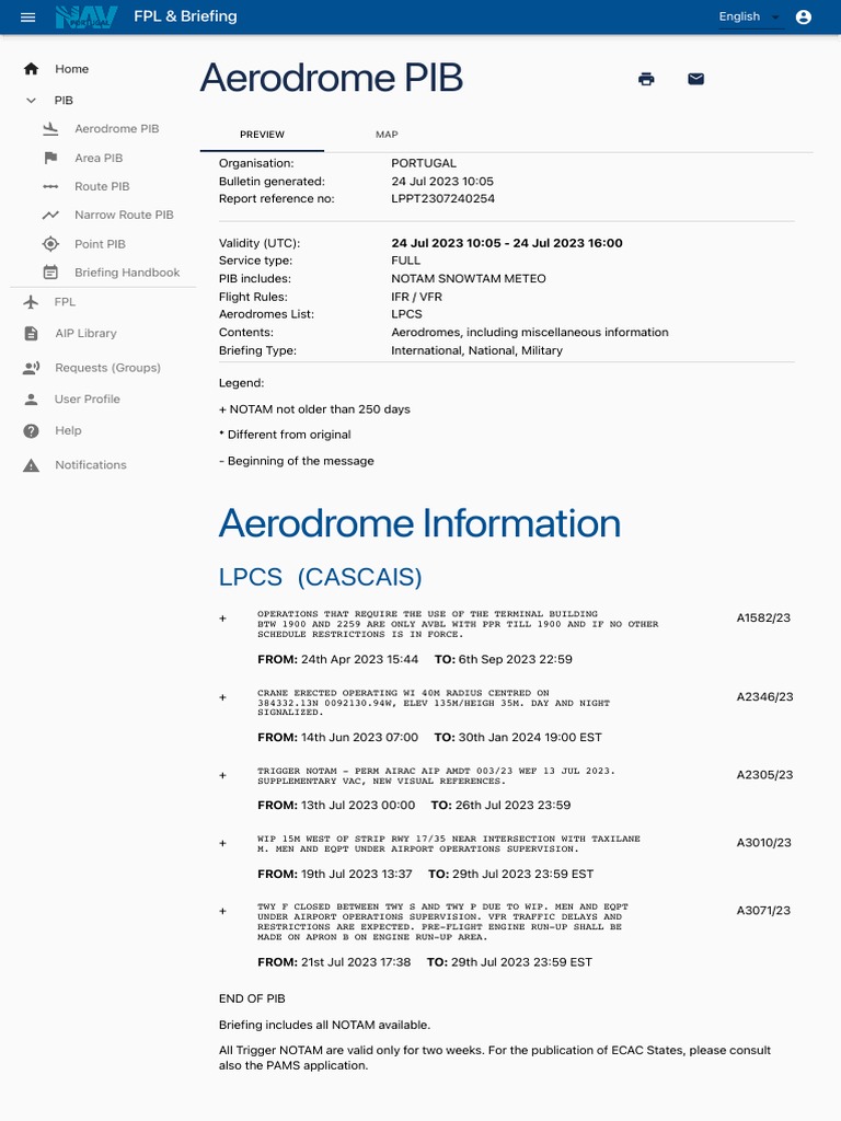 Notam | PDF | Aerospace | Transport Infrastructure