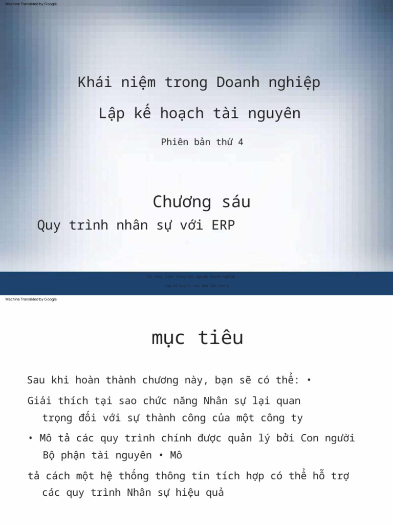 Chapter 6 - Human Resources Processes With ERP | PDF