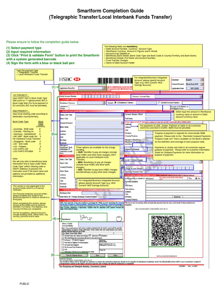 Smartform Completion Guide Pdf Banks Economies