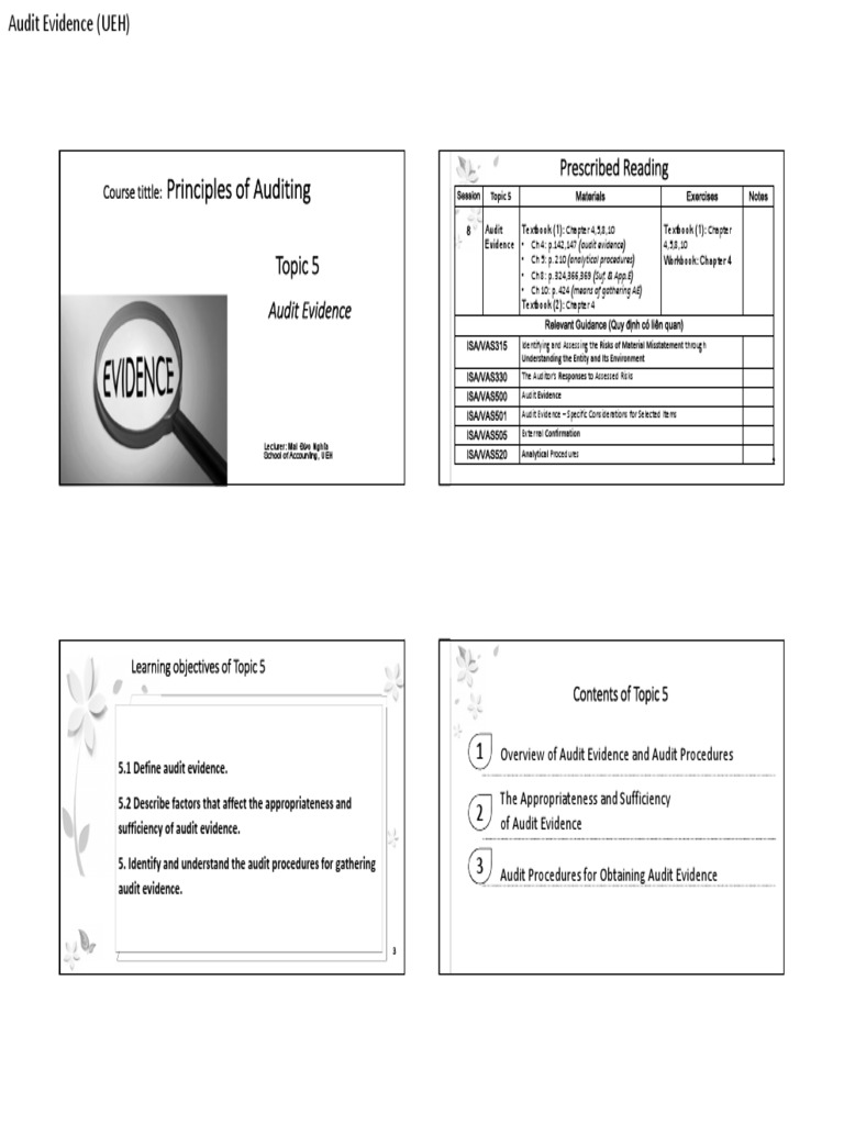Understanding Audit Evidence in Auditing | PDF | Audit | Business