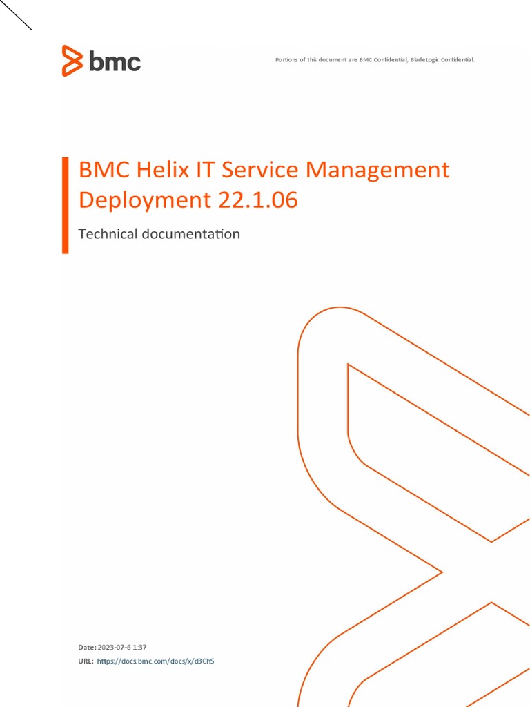 BMC Helix IT Service Management Deployment 22.1.06: Technical Documentation | PDF | Databases ...