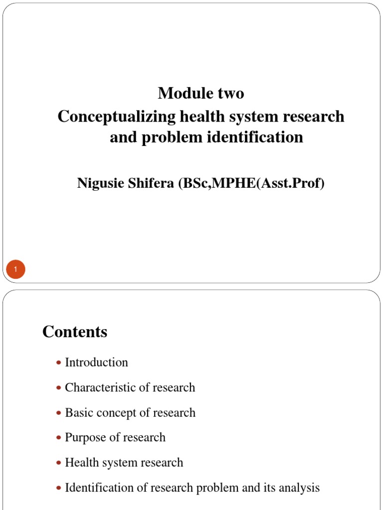 Module 2 Conceptualization And Problem Identification Download Free Pdf Methodology