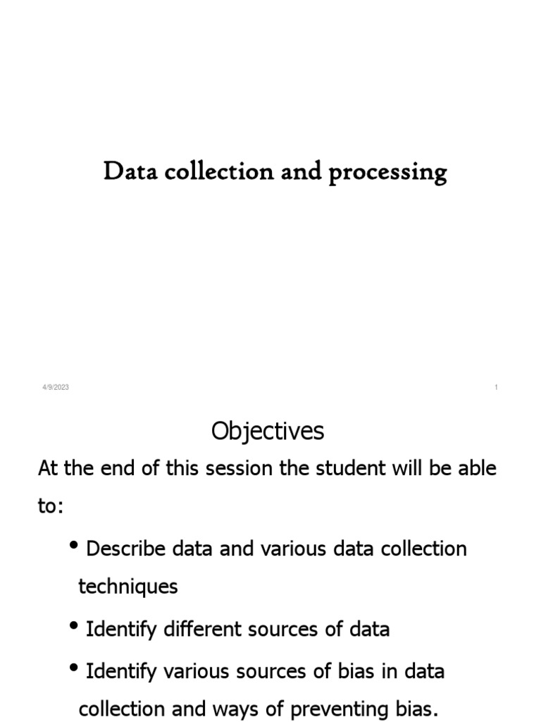 Data Collection & Procesing | PDF | Statistical Classification | Data