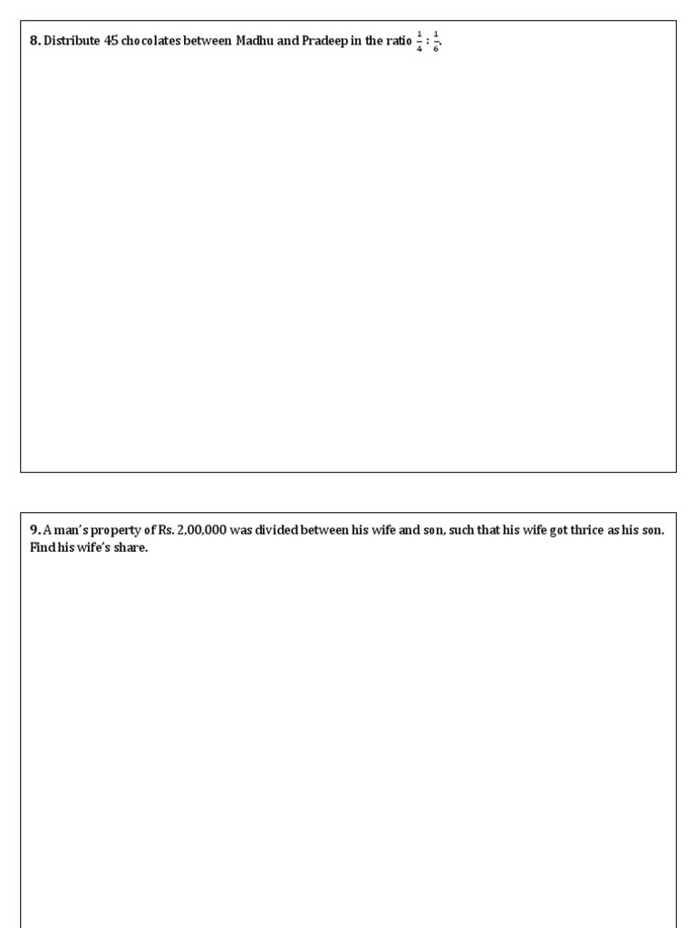 Ratio-Proportion-2 (8-21) | PDF