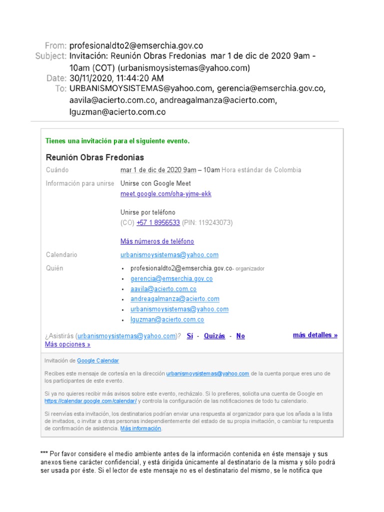 Invitación a Reunión Obras Fredonias | PDF | Crecimiento personal y profesional