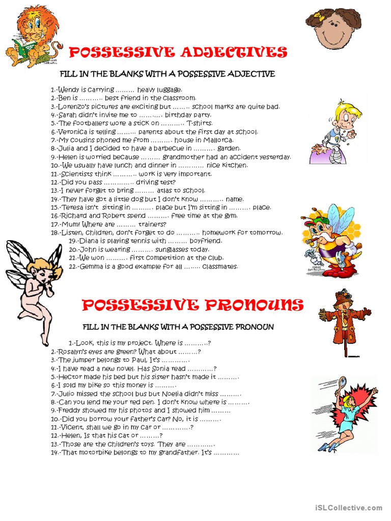 Possessive Adjectives and Pronouns | PDF