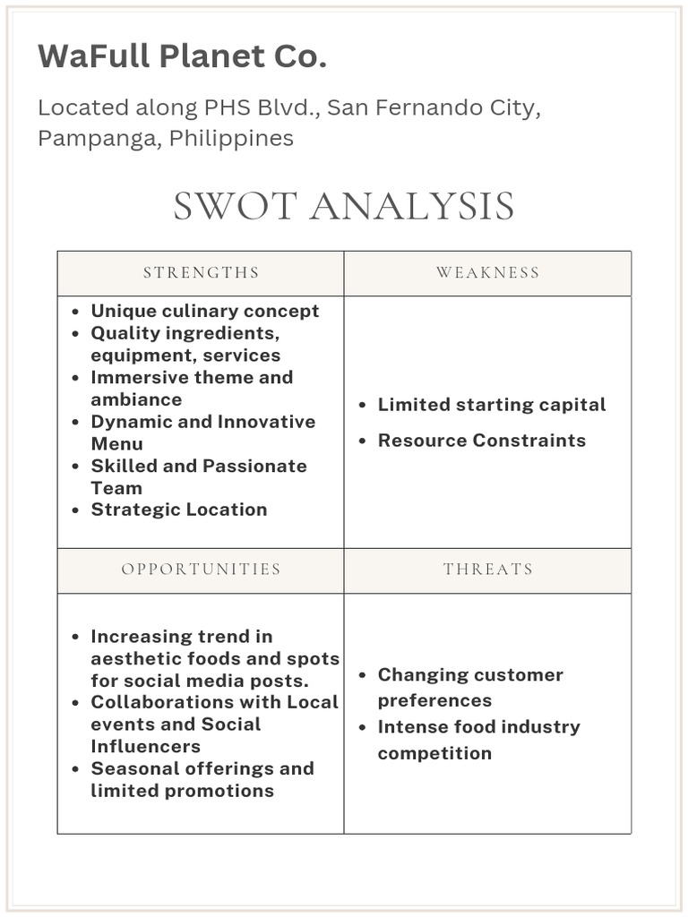 Swot Analysis | PDF