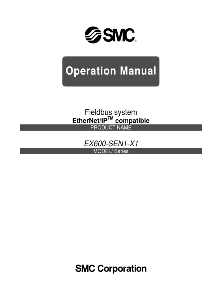 EX600-SEN1 EtherNet/IP Fieldbus Unit | PDF | Electrical Connector ...