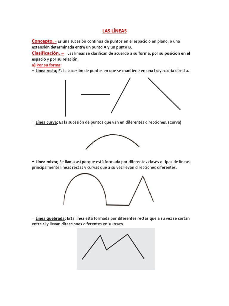 LAS LÍNEAS 1ro. | PDF | Línea (geometría) | Dibujo