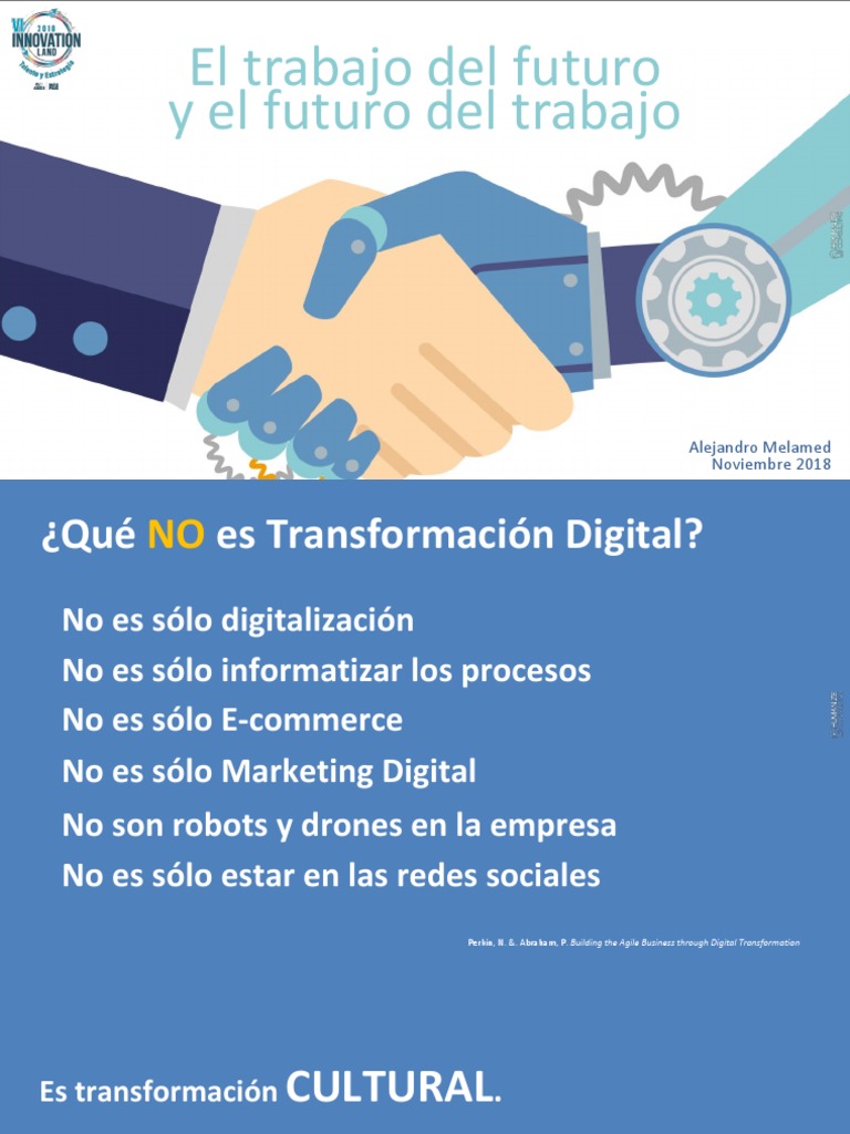 El Trabajo Del Futuro, Alejandro Melamed | PDF | Informática