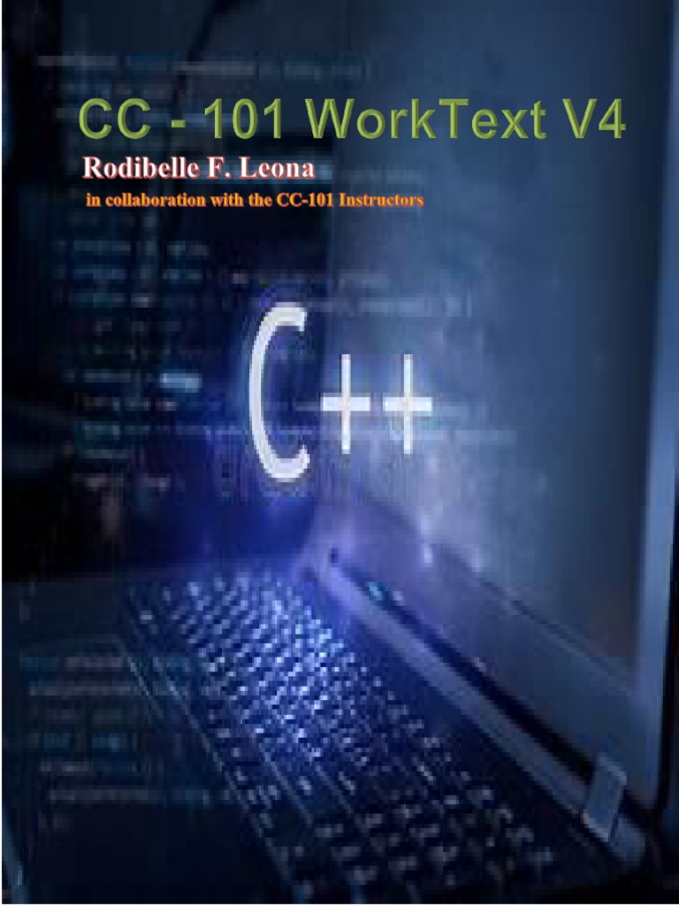 Cc101 Ver4 Pdf Programming Computer Program 