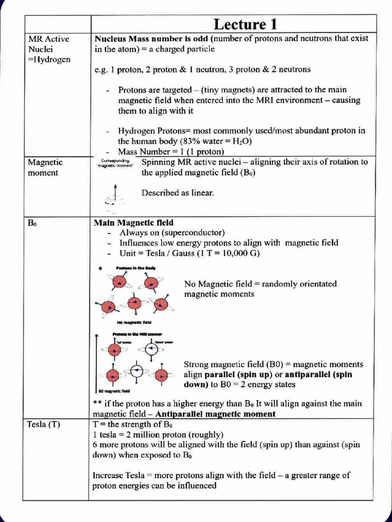 MRI Notes | PDF
