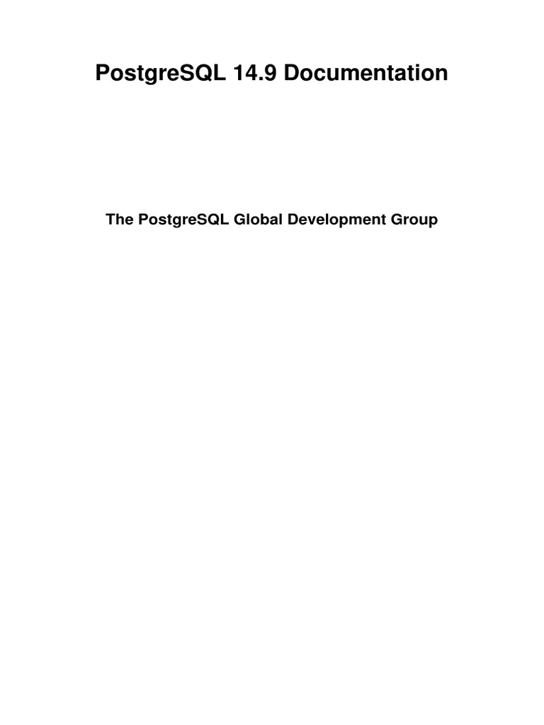 Postgresql 14 A4 1 | PDF