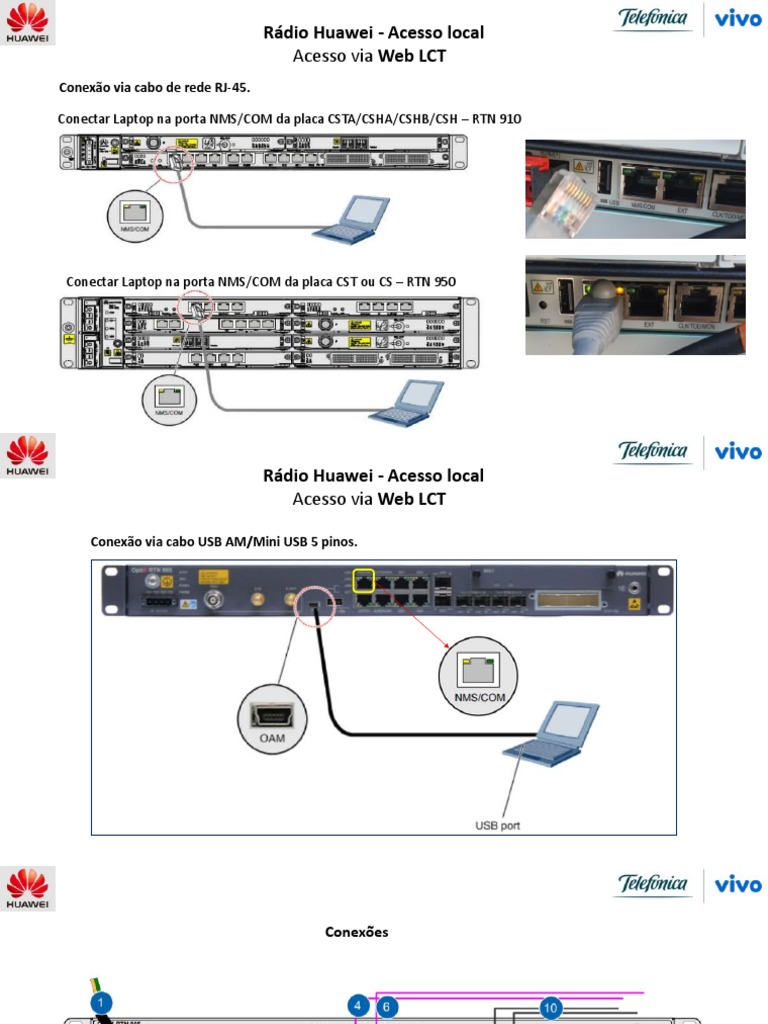 Huawei RTN Acesso Local | PDF | Rede de computadores | Endereço de IP