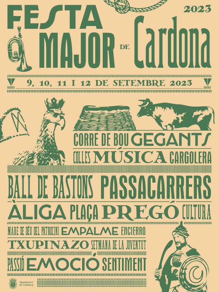 Programa de La Festa Major de Cardona 2023 | PDF