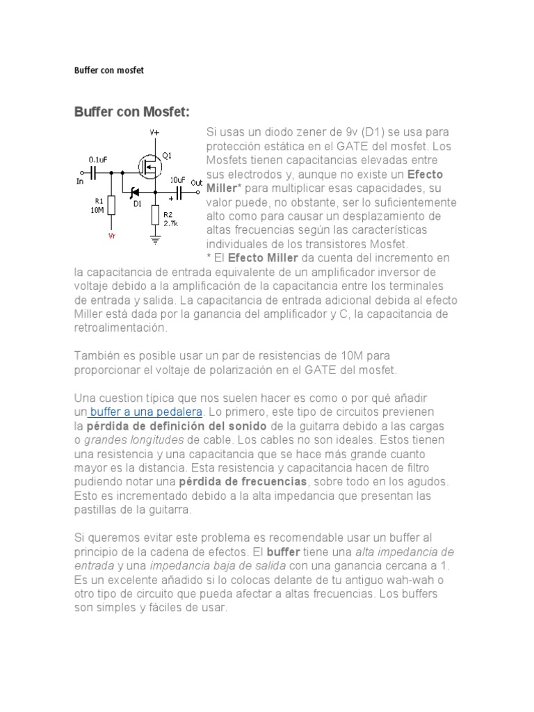 Buffer Con Mosfet | PDF