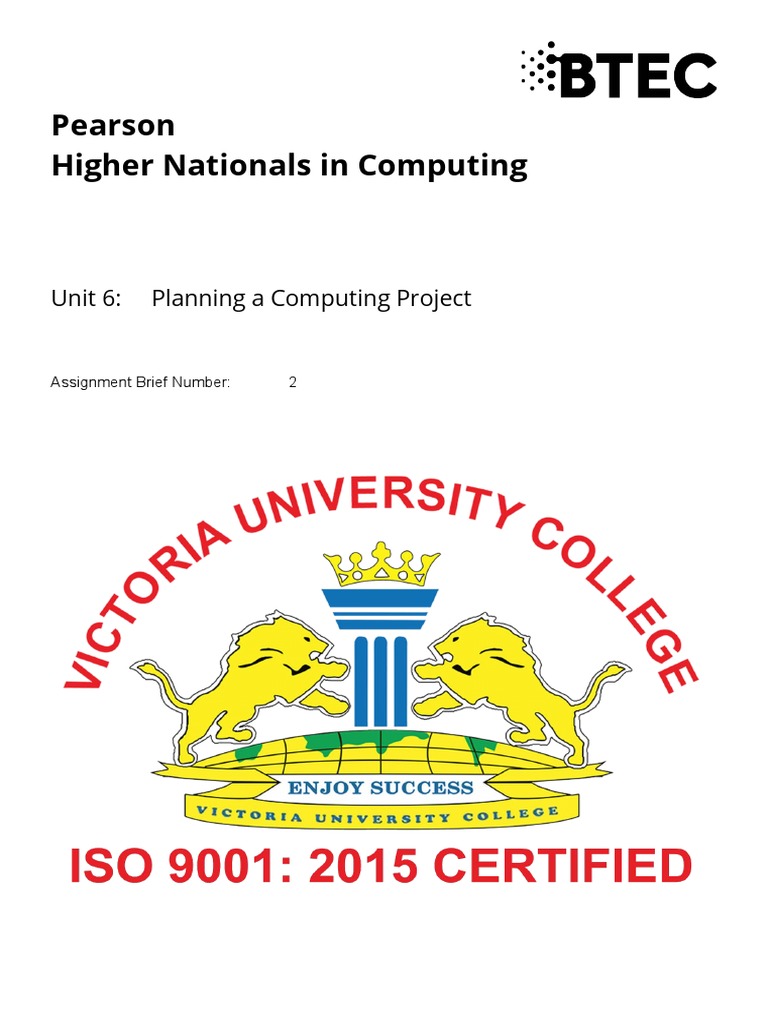 U6 - Planning A Computing Project - A2 | PDF | Performance Appraisal | Evaluation