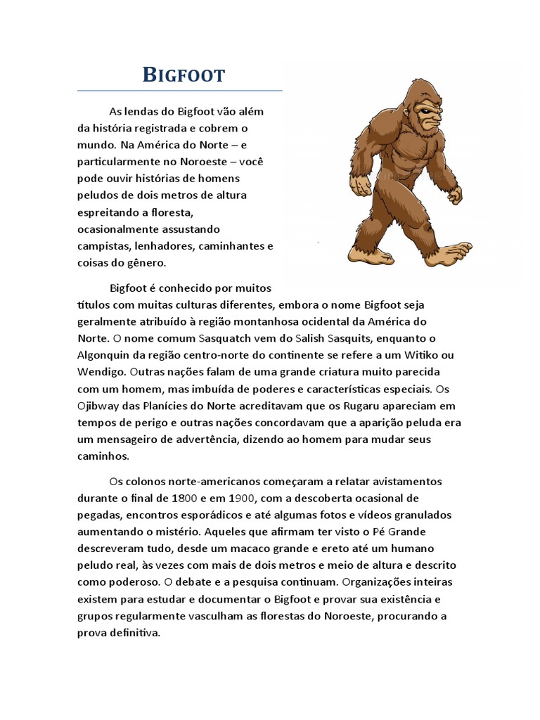Bigfoot | PDF