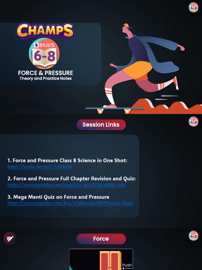 Force and Pressure Study Guide | PDF | Force | Pressure