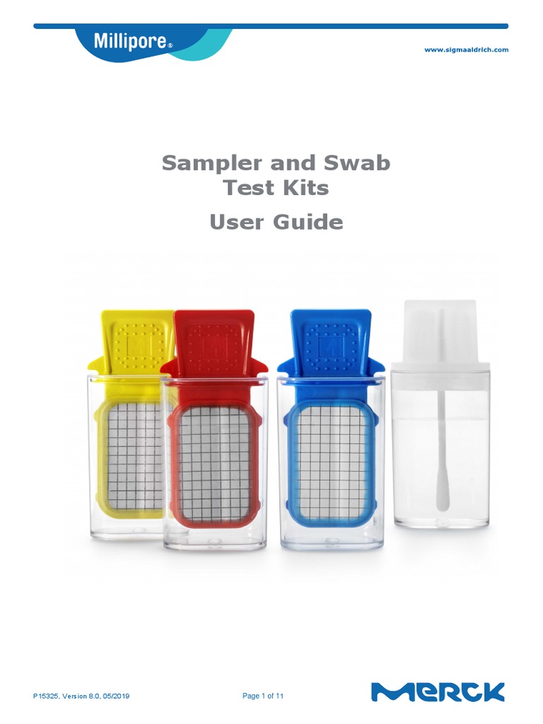 Sampler and Swab Test Kits User Guide: P15325, Version 8.0, 05/2019 ...