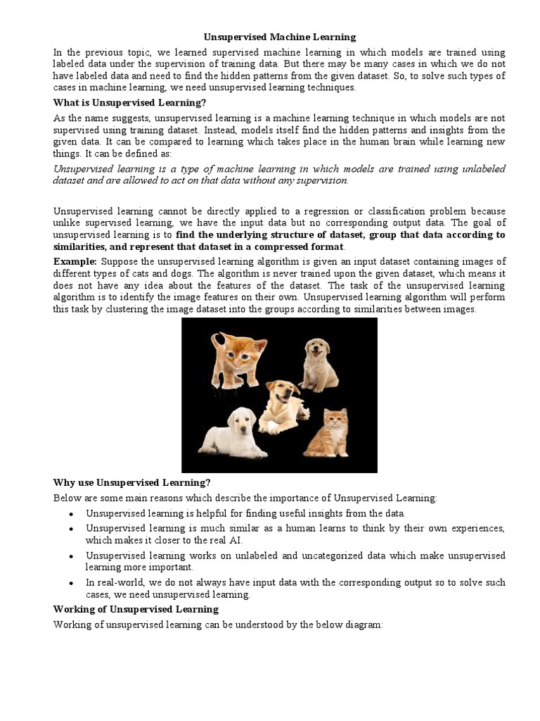 Unsupervised ML | PDF Unsupervised ML | PDF