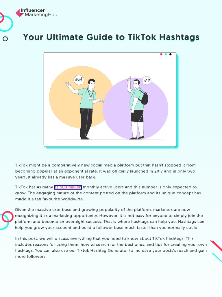 The Ultimate Guideto Tik Tok Hashtags | PDF