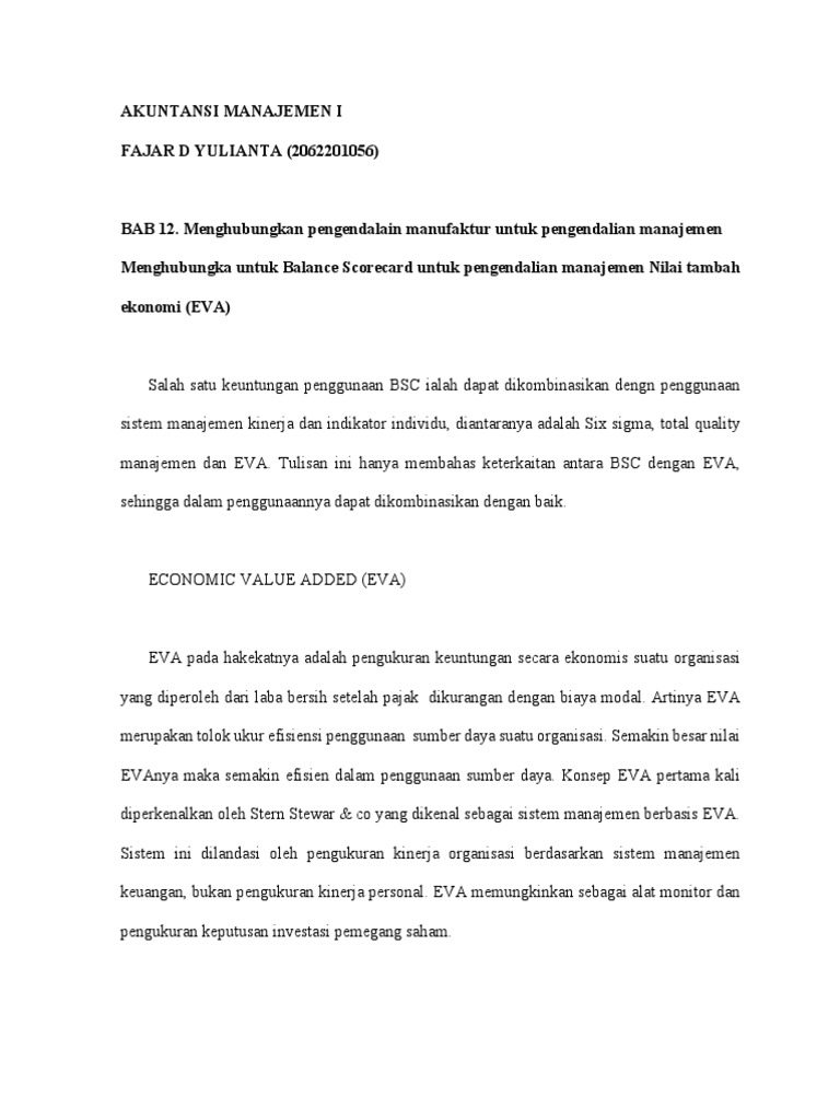 Mapping Akmen BAB 12, 13, 14 FAJAR D YULIANTA | PDF
