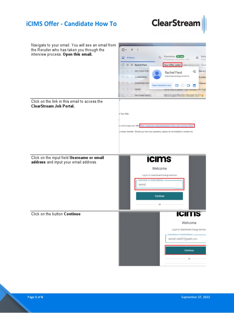 ICIMS Offer - Candidate How to 2 | PDF
