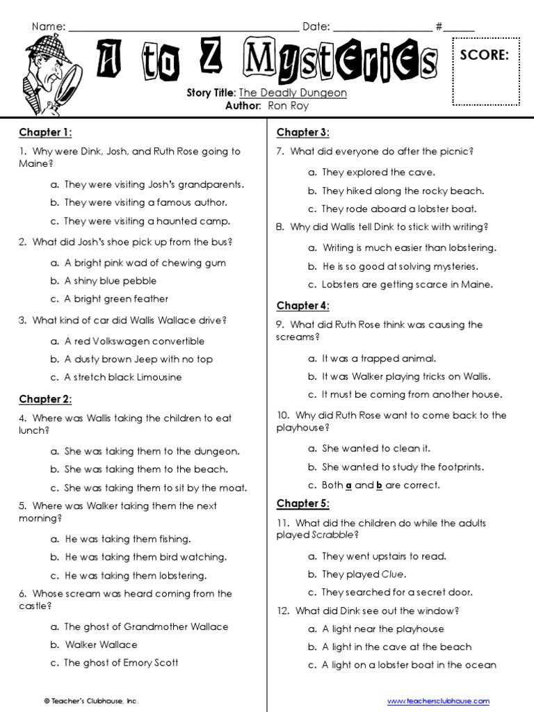 The Deadly Dungeon Quiz Guide | PDF