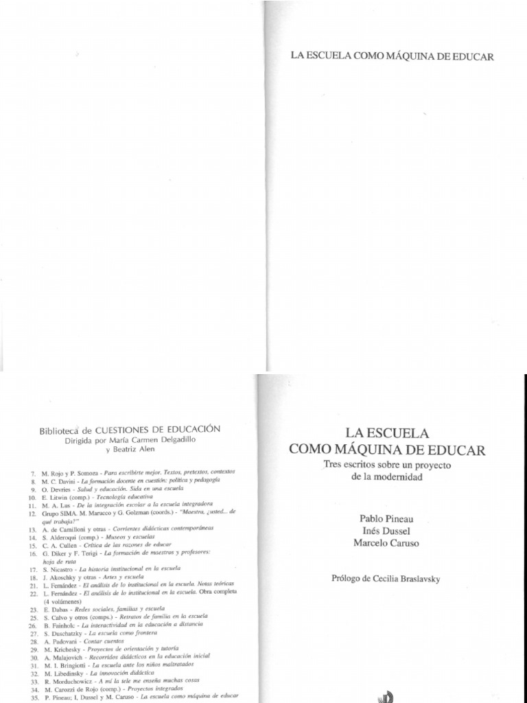 2-4-3-La Escuela Como Maquina de Educar | PDF
