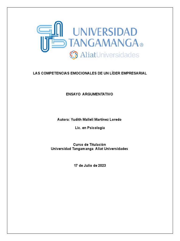 Ensayo Yudith Malleli Martinez Loredo 3 | PDF | Crecimiento personal y ...