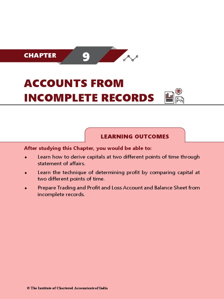 CH 9 Accounts From Incomplete Records | PDF