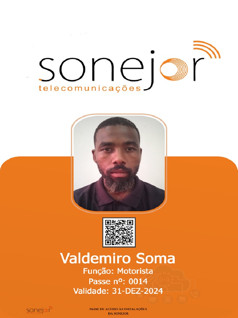 Valdemiro Rodrigues Soma. Parte Frontal - Passe 14 | PDF