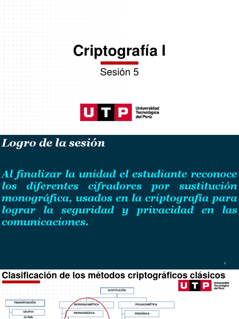Cifrados de Sustitución en Criptografía | PDF