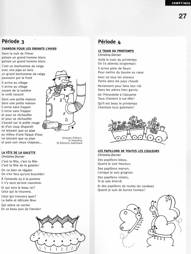 27 Comptines Periode 3 4 | PDF