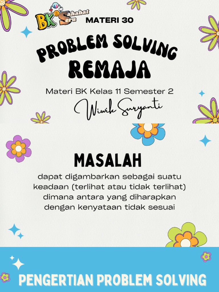 Materi 30 Problem Solving Pada Remaja | PDF