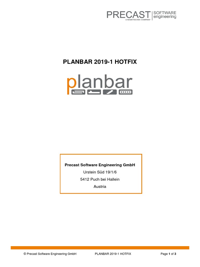 New Features in PLANBAR 2019-1 | PDF | Precast Concrete | Software