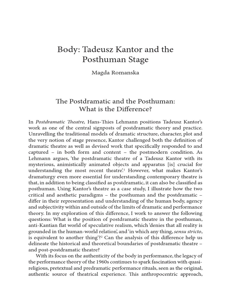 Tadeusz_Kantor_and_The_Posthuman_Stage | PDF