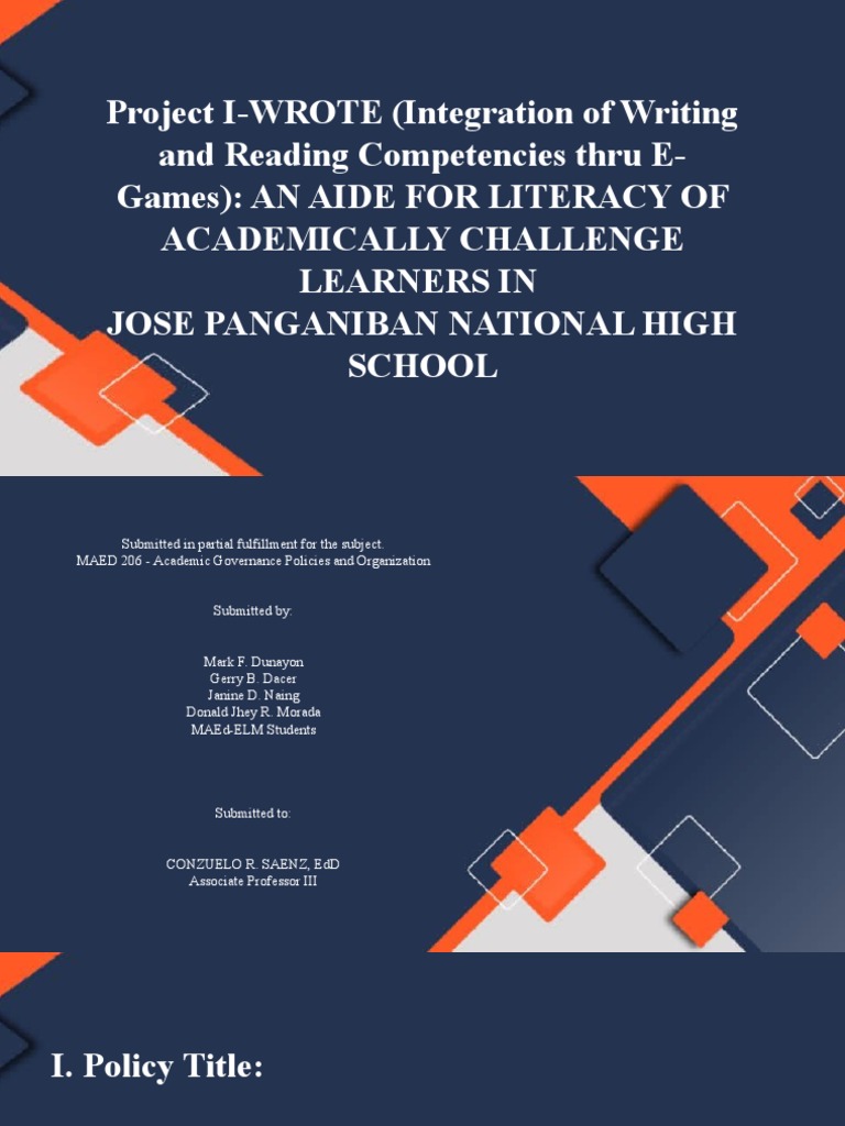 Policy Paper by Dacer Dunayon. Morada and Naing | PDF