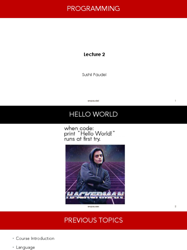 Week2 Lecture 83665 | PDF | Java (Programming Language) | Variable (Computer Science)