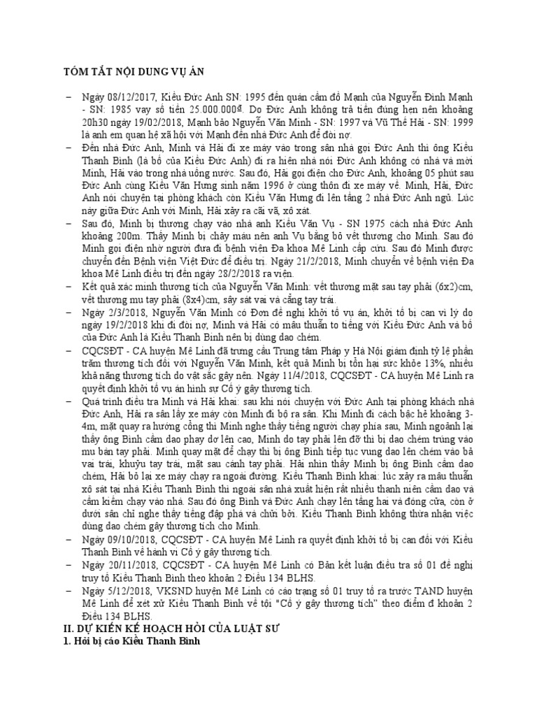 HS19 - Kieu Thanh Binh - Tom Tat | PDF