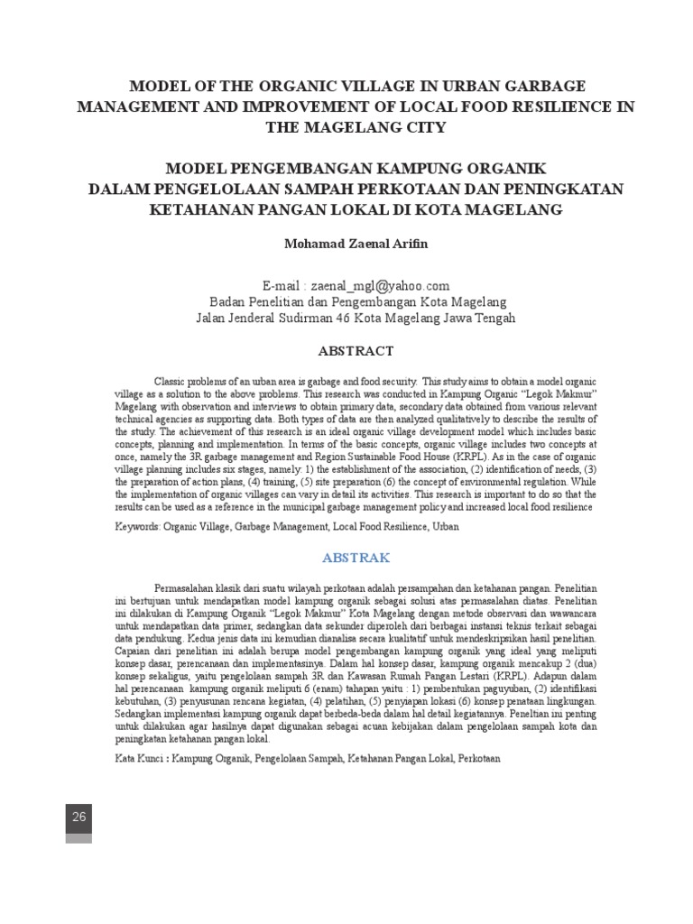 jurnal pengelolaan sampah | PDF | Science