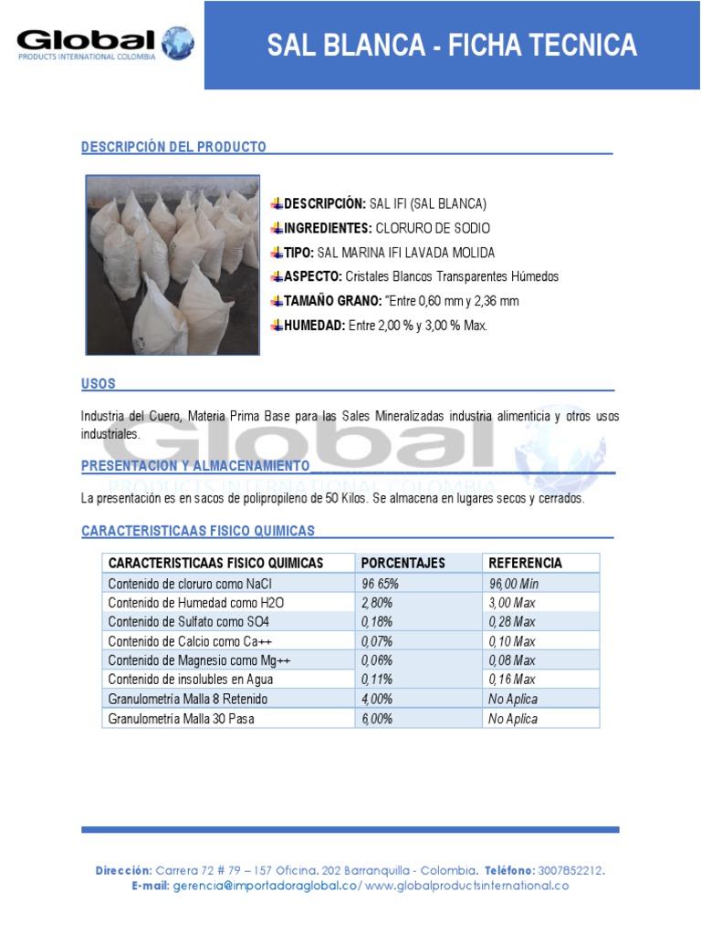Ficha de La Sal | PDF